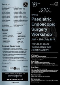 2017 Paediatric Endoscopic Workshop flyer | British Association of ...