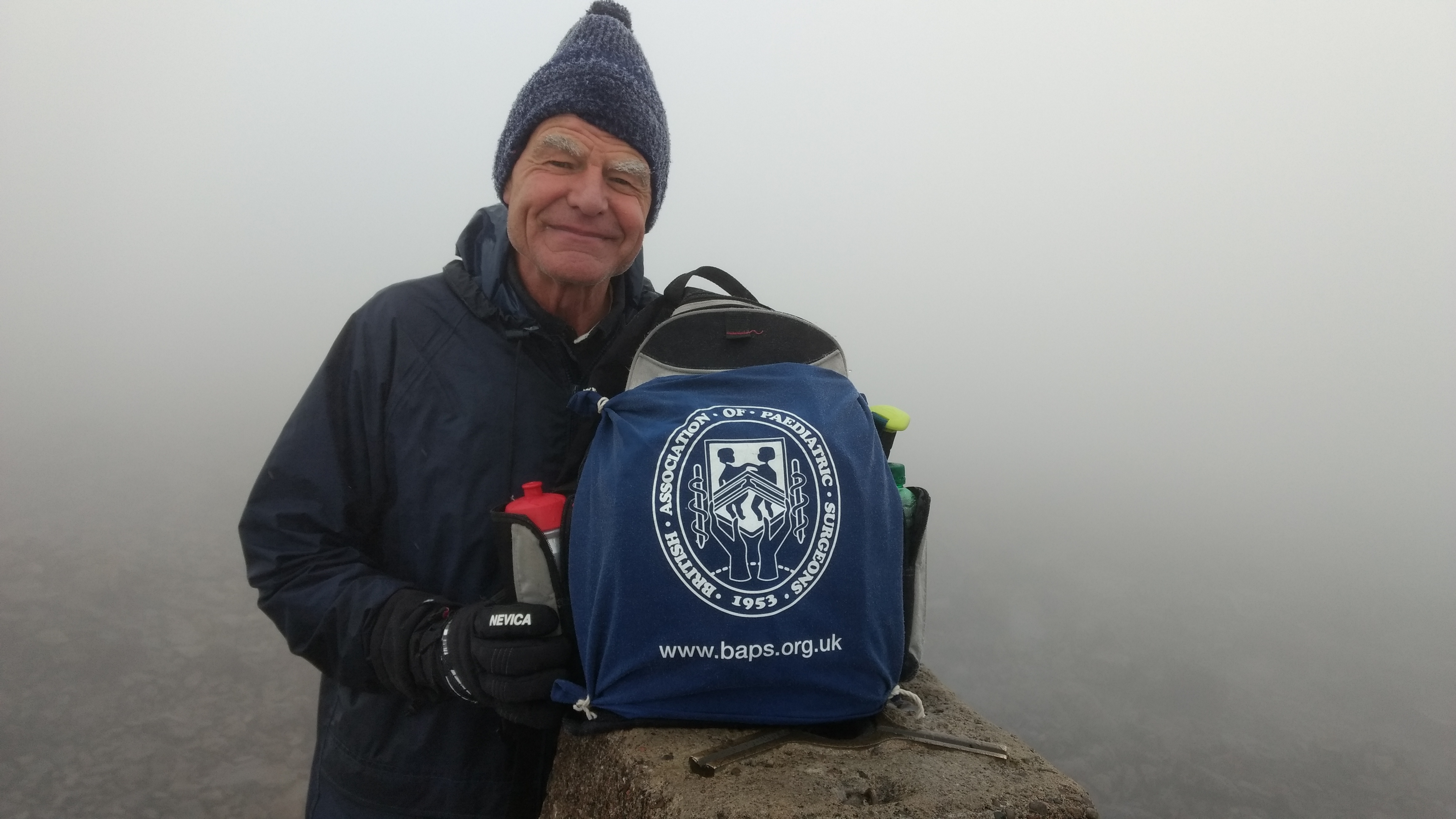 David Drake at the summit of Ben Nevis | British Association of ...
