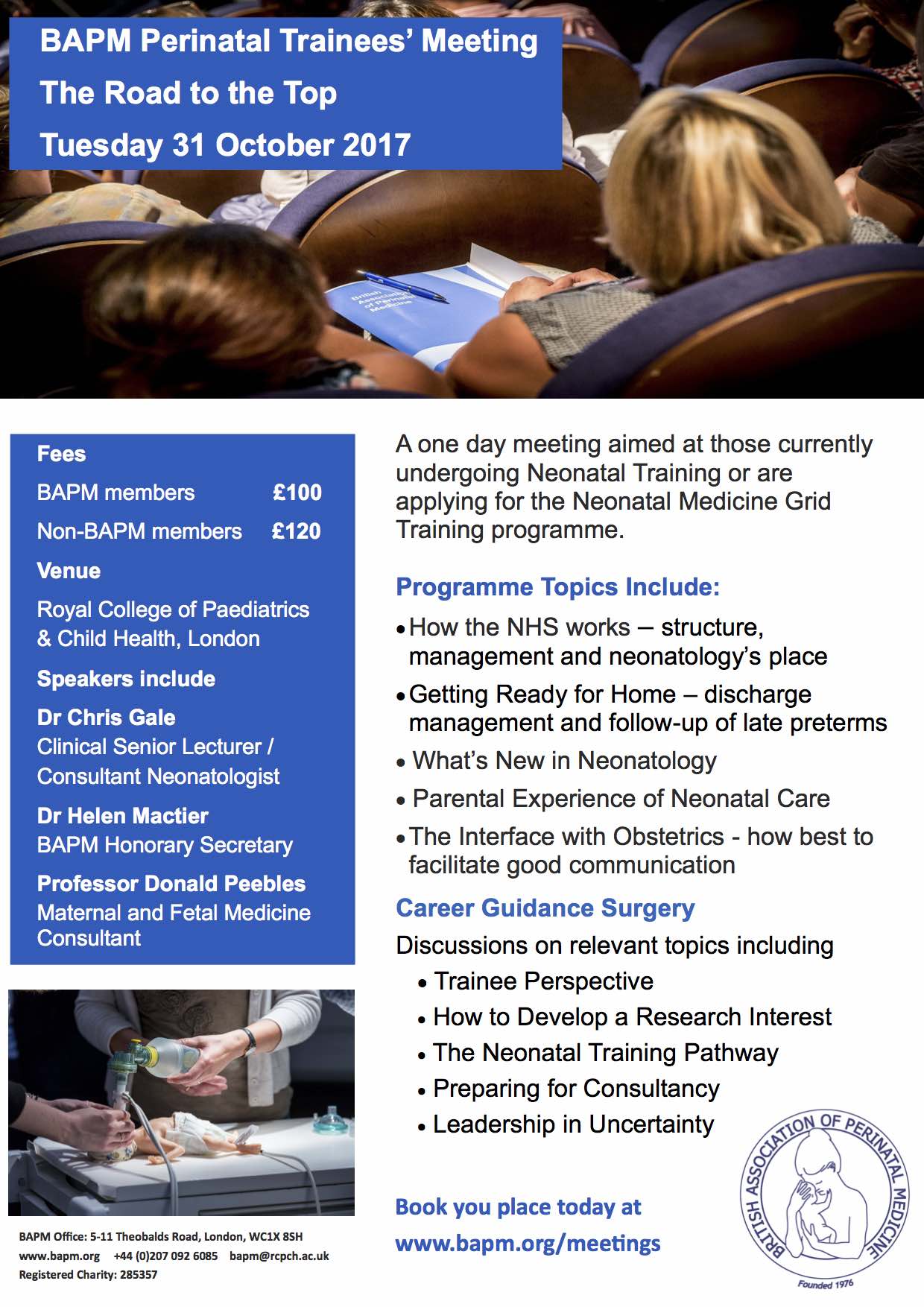 BAPM Perinatal Trainees’ Meeting – The Road to the Top | British ...