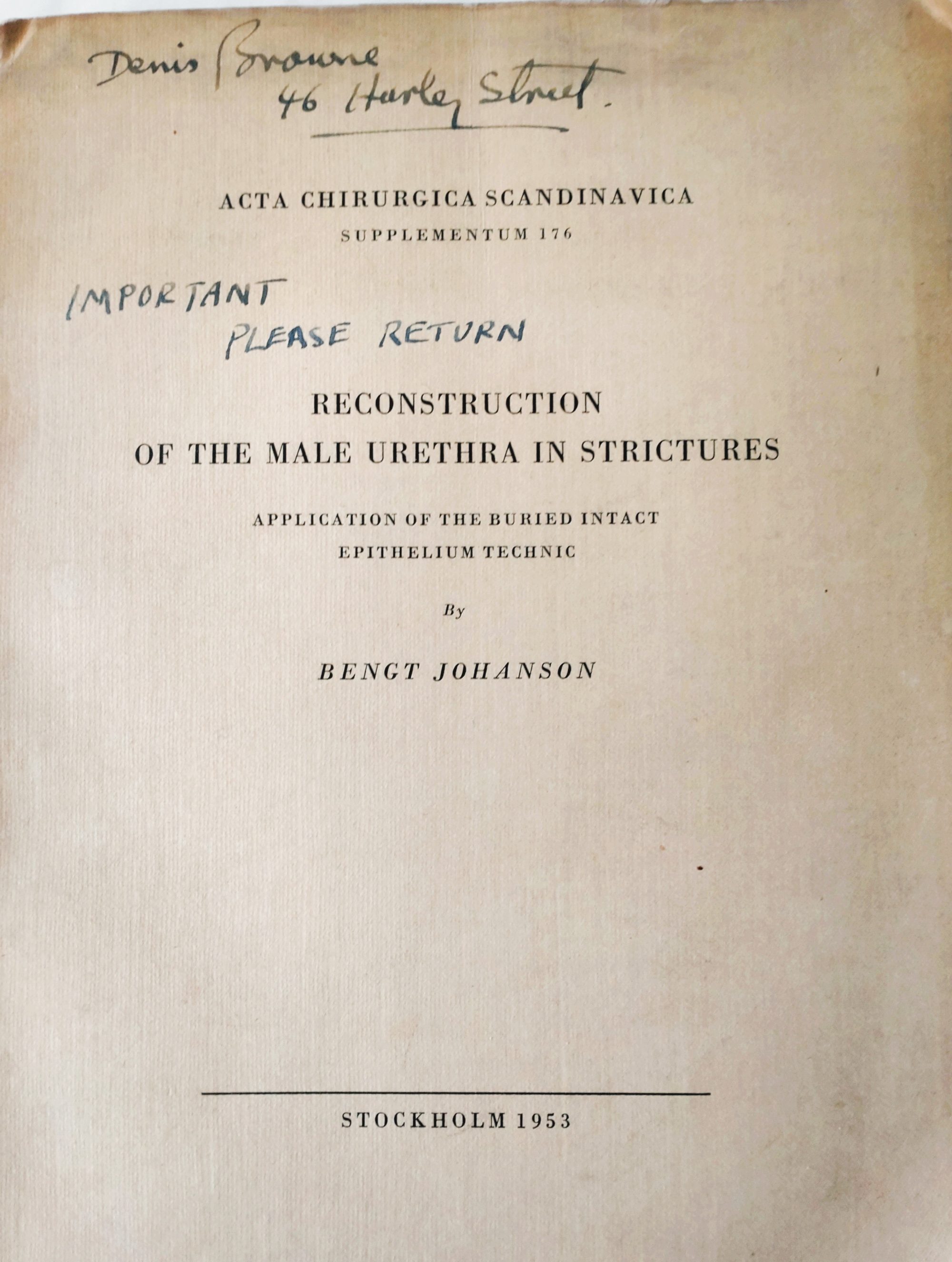 The Books of Sir Denis Browne KCVO FRCS FRCAS (Hon) | British ...